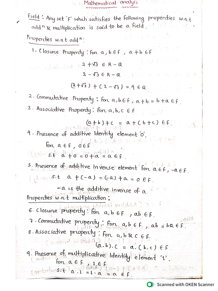 Mathematical Analysis | PDF