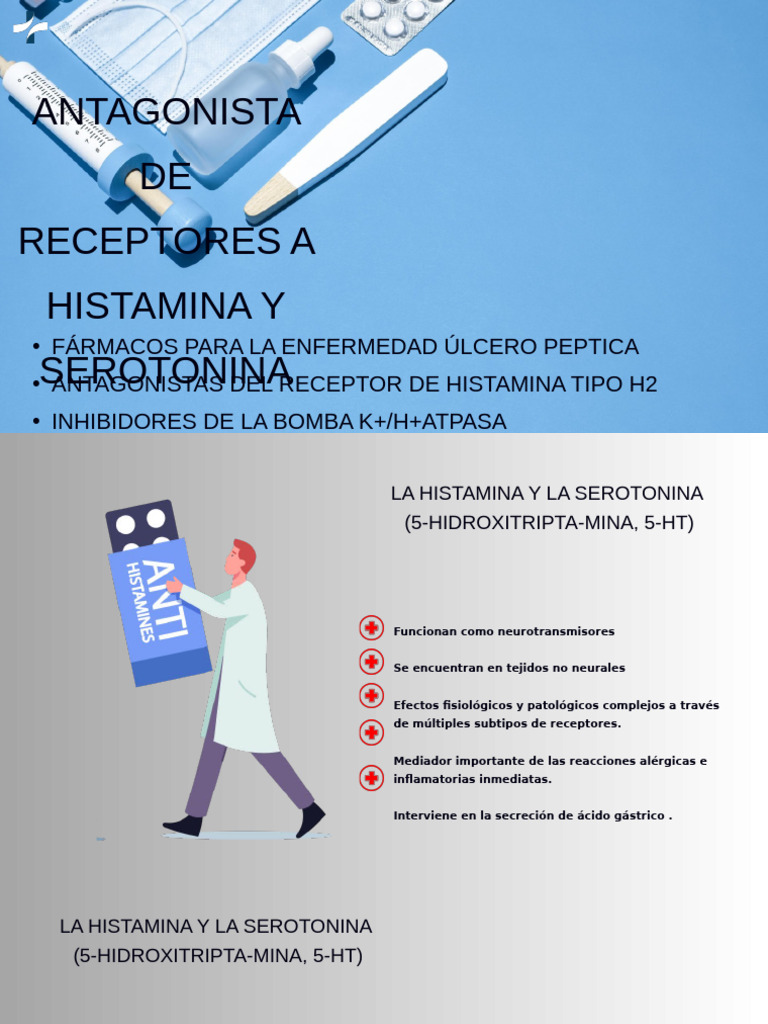 Antagonistas de Histamina y Serotonina. | PDF | Alergia | La enfermedad por reflujo gastroesofágico
