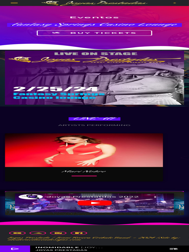 Event Shows - Joyas Prestadas - Jenni Rivera Tribute Band | PDF