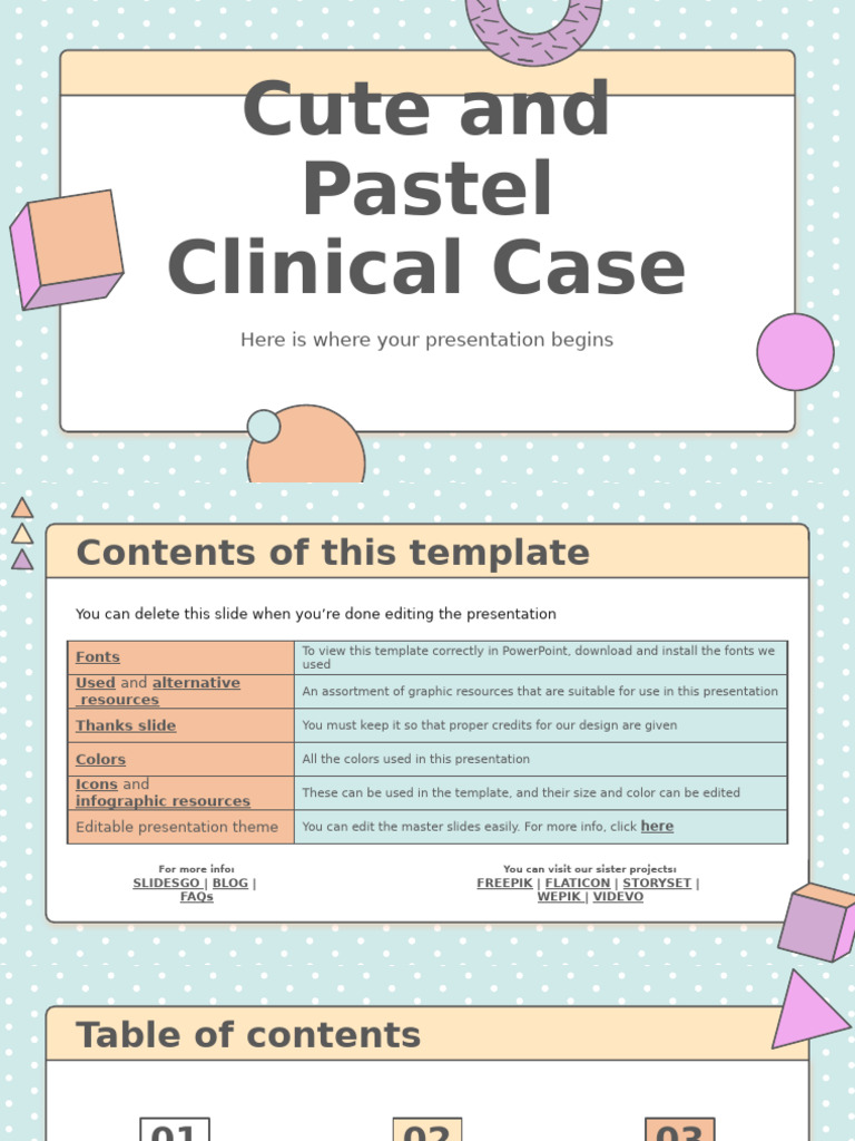 Cute and Pastel Clinical Case by Slidesgo | PDF | Medical Diagnosis ...