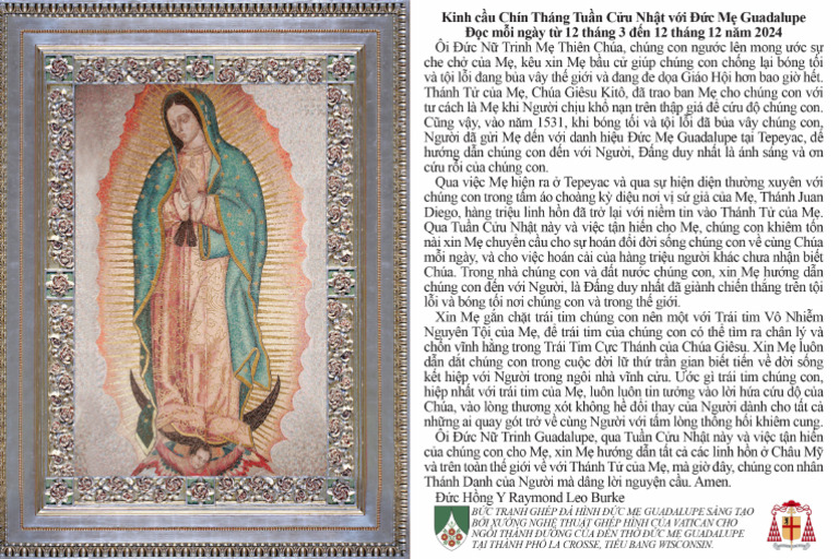 VIETNAMESE - Kinh Cau Chin Thang Tuan Cuu Nhat Voi Duc Me Guadalupe | PDF
