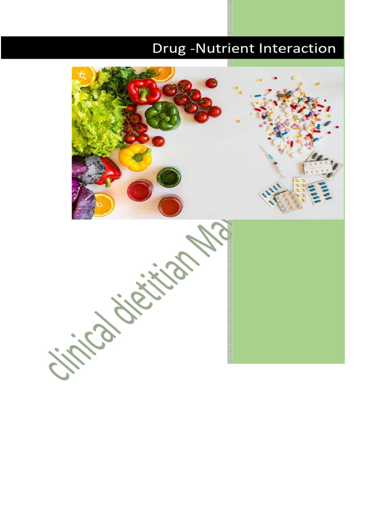 Drug Nutrient Interaction 1737357258 | PDF | Vitamin | Dietary Supplements