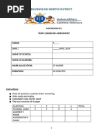 Grade 9 Assignment 2025 Memorandum | PDF | Arithmetic | Mathematics