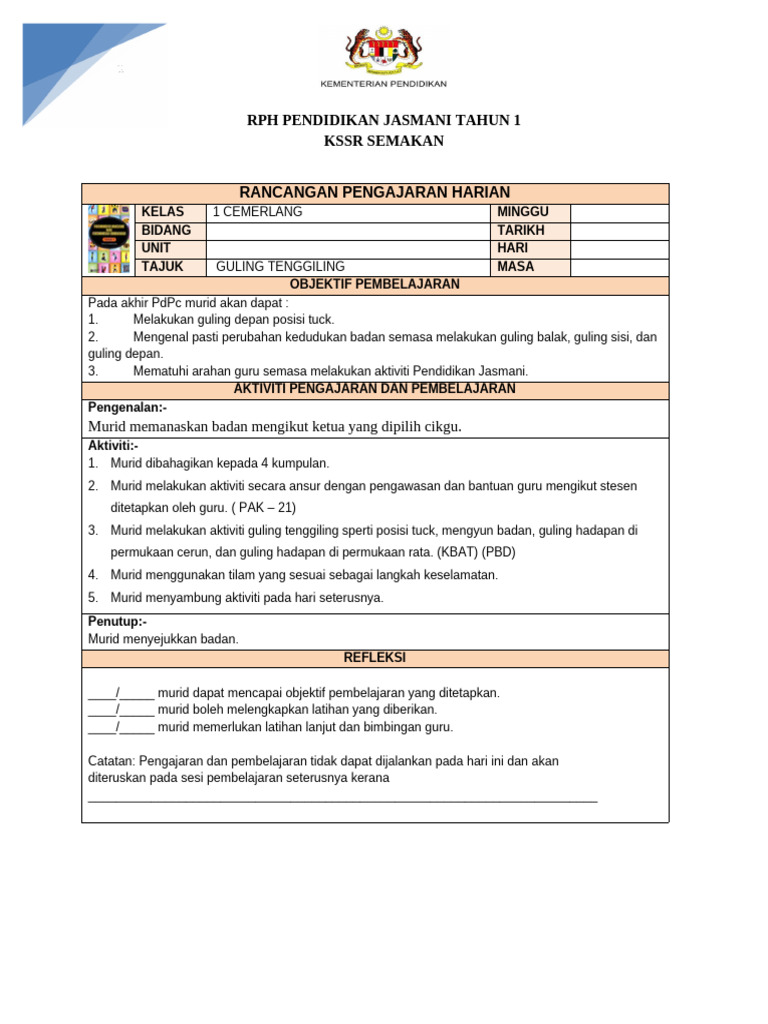 RPH PJ THN 1 V3 (M28) | PDF