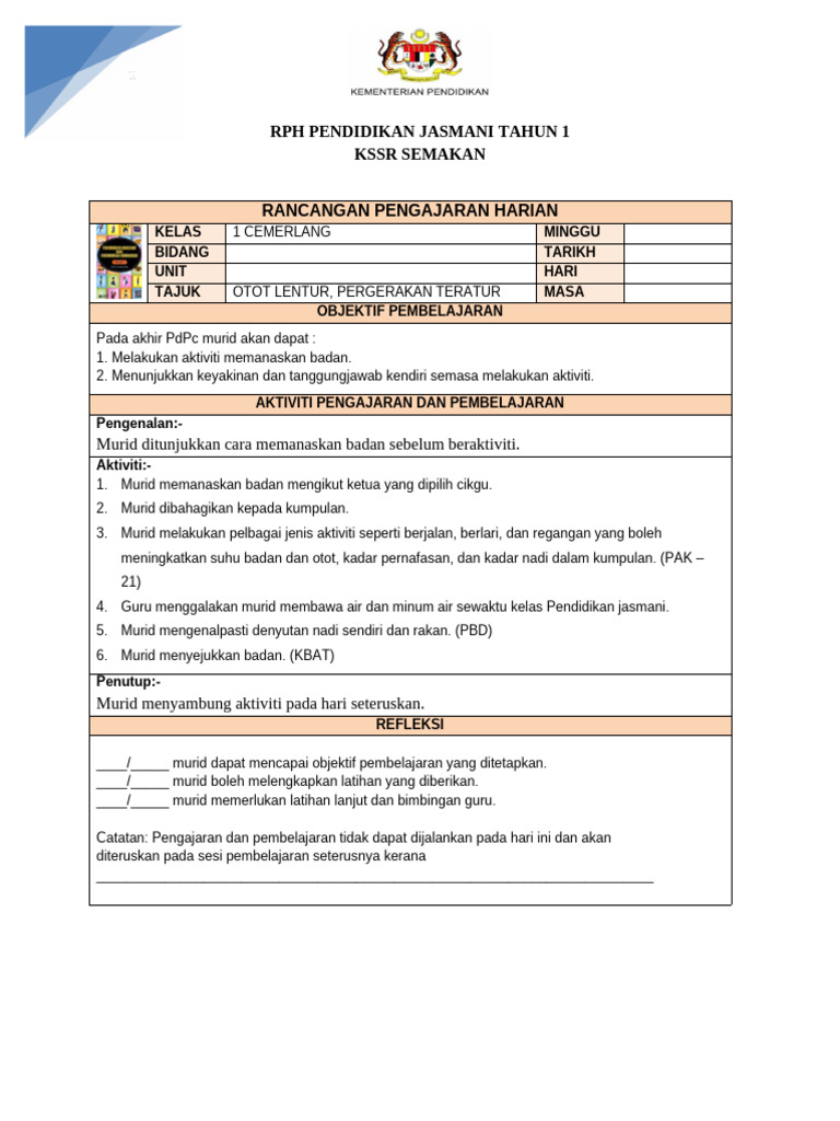RPH PJ THN 1 V3 (M32) | PDF
