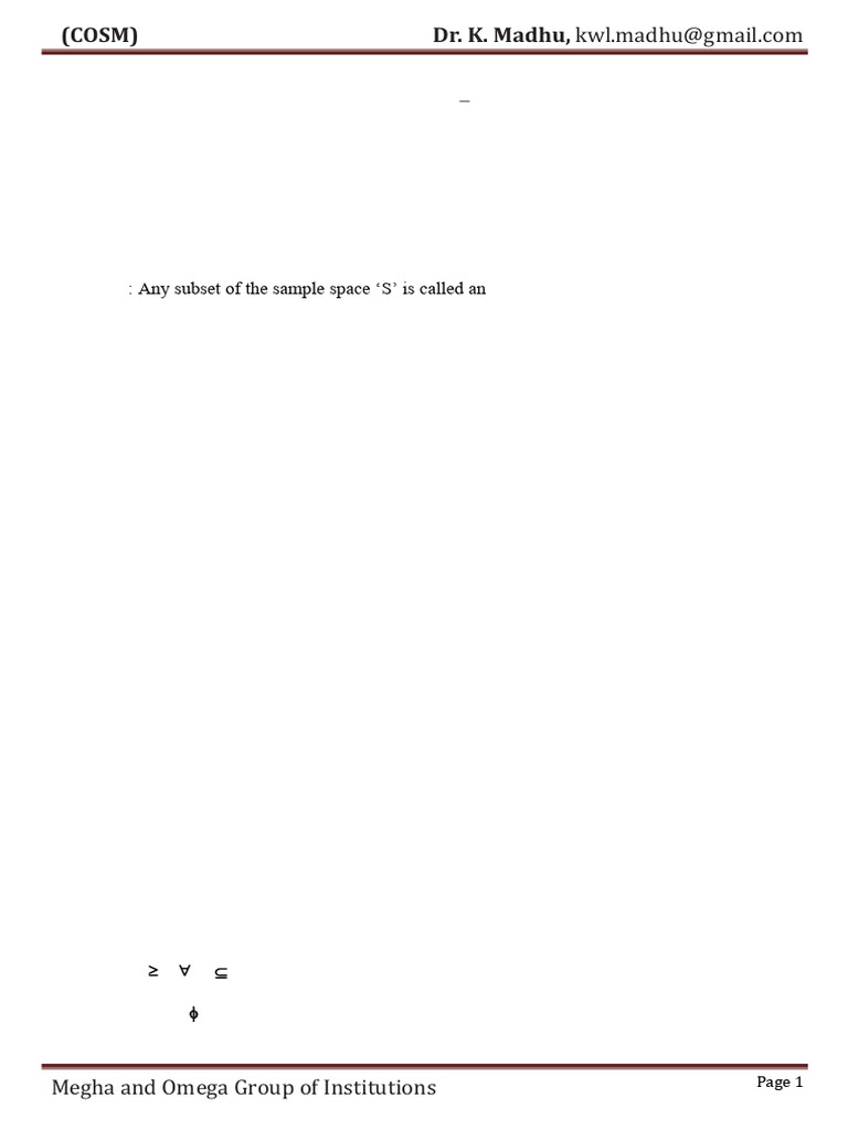 COSM | PDF | Probability Distribution | Probability Density Function