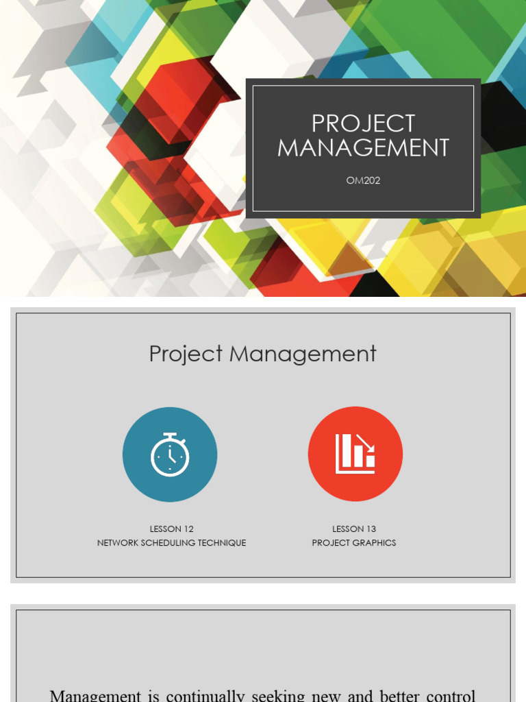 Project Management Lesson 12 Pdf