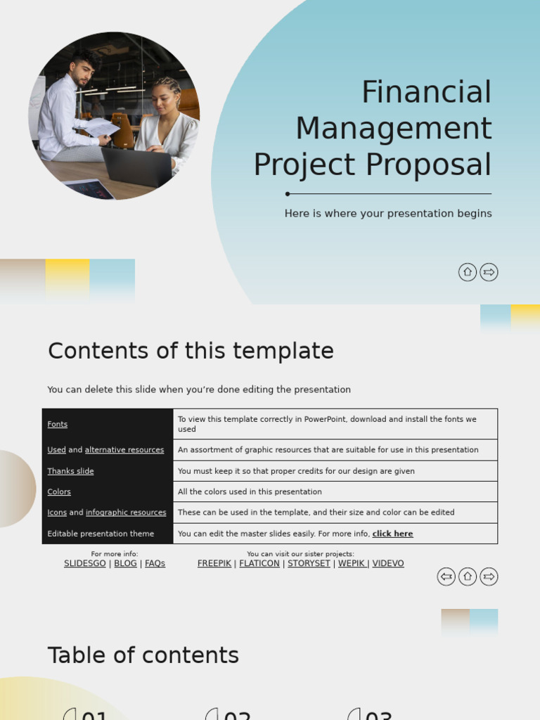 Financial Management Project Proposal by Slidesgo | PDF | Expense | Budget