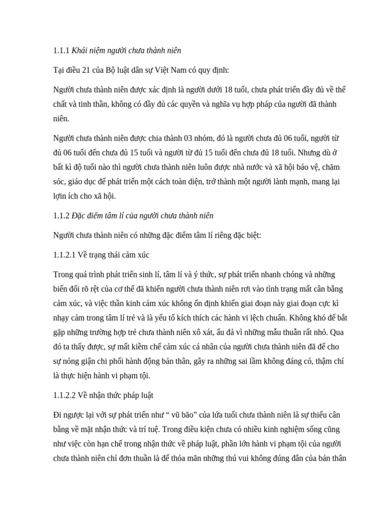 khái niệm và đặc điểm tâm lí của người ctn | PDF