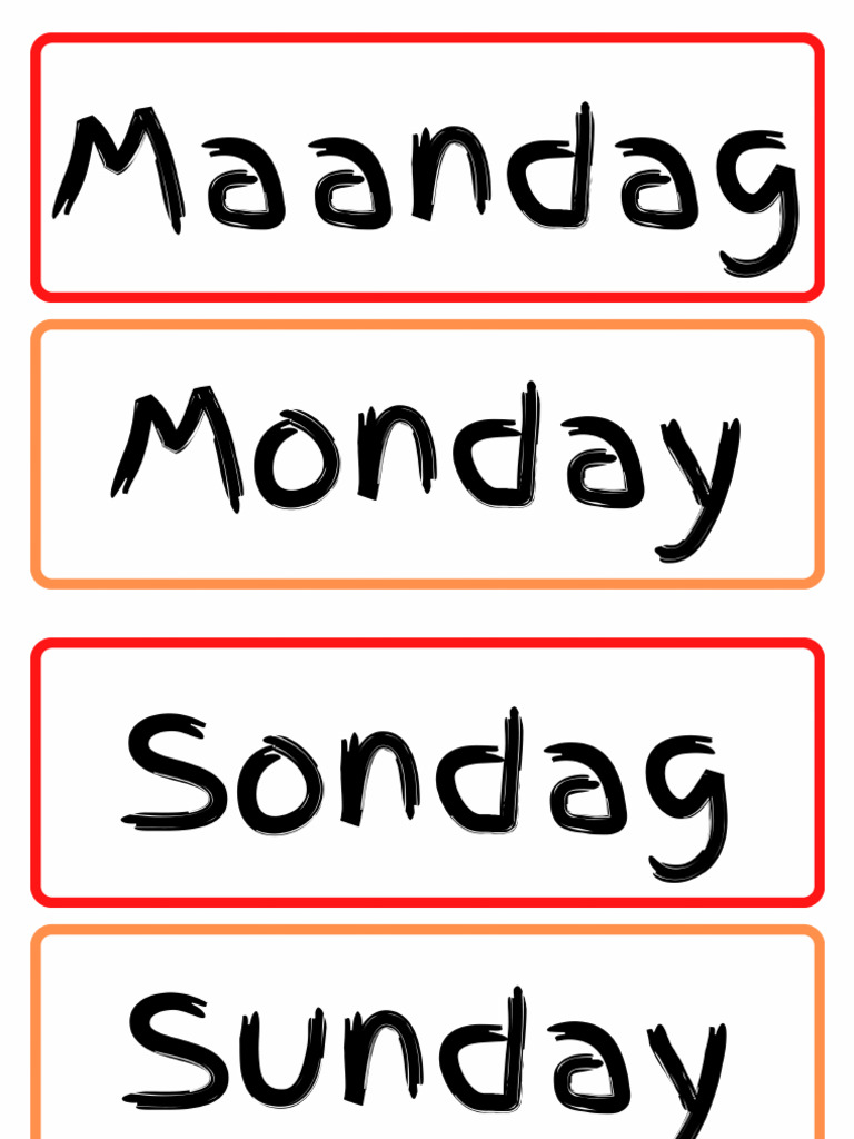 Simple Colorful Months of The Year Flashcards-2 | PDF