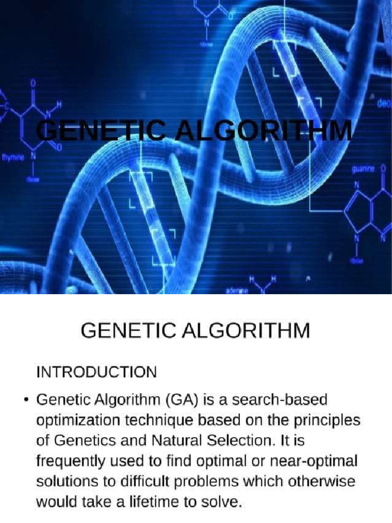 Genetic Algorithm | PDF