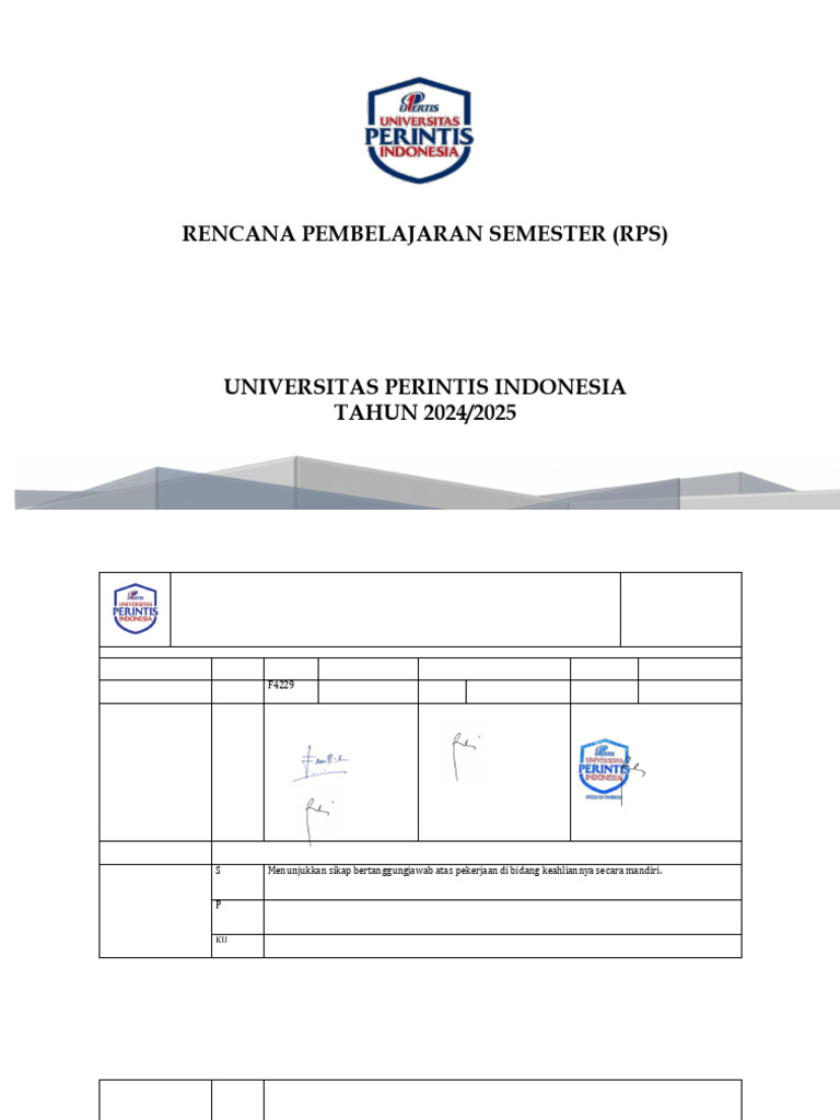 RPS Sediaan Steril Genap 2024-2025 OK | PDF