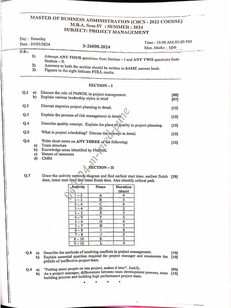 University Question Paper | PDF