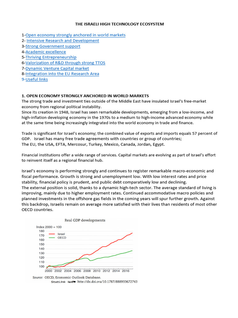 Israeli High-Tech Ecosystem Overview | PDF | Venture Capital ...
