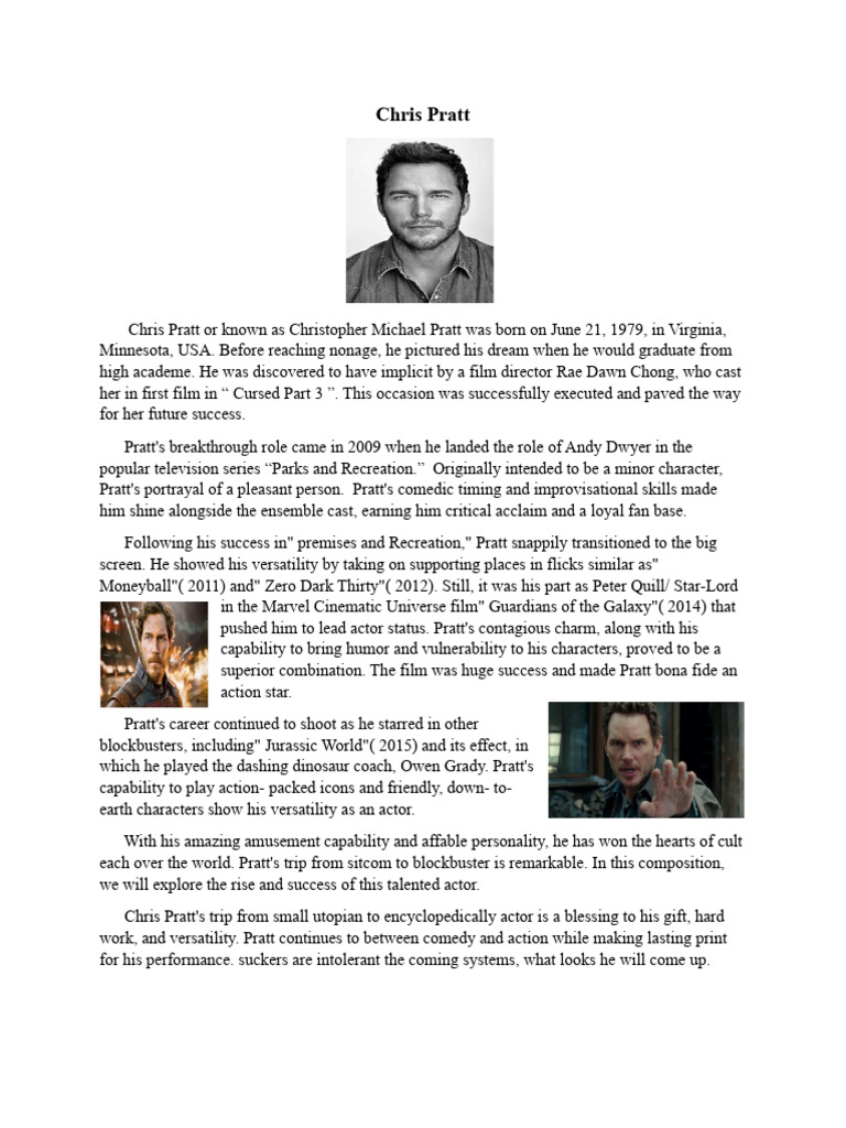 Chris_Pratt_Descriptive_Text_Muh_Aziz | PDF
