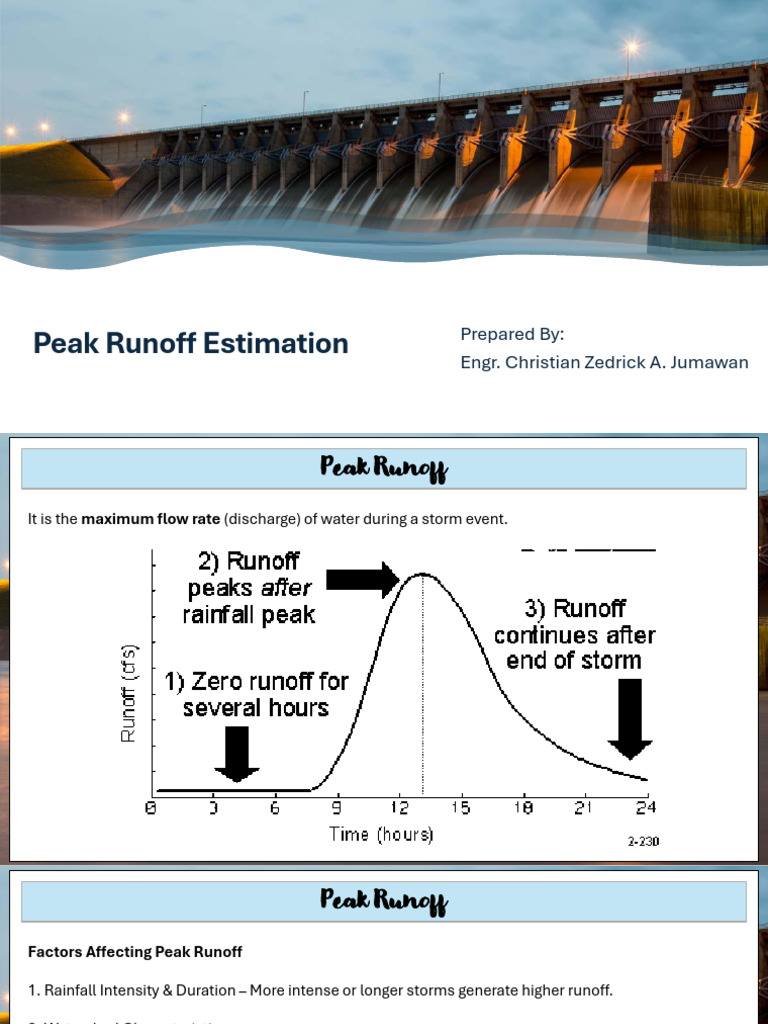 04 - Peak Runoff Estimation | PDF | Surface Runoff | Drainage Basin