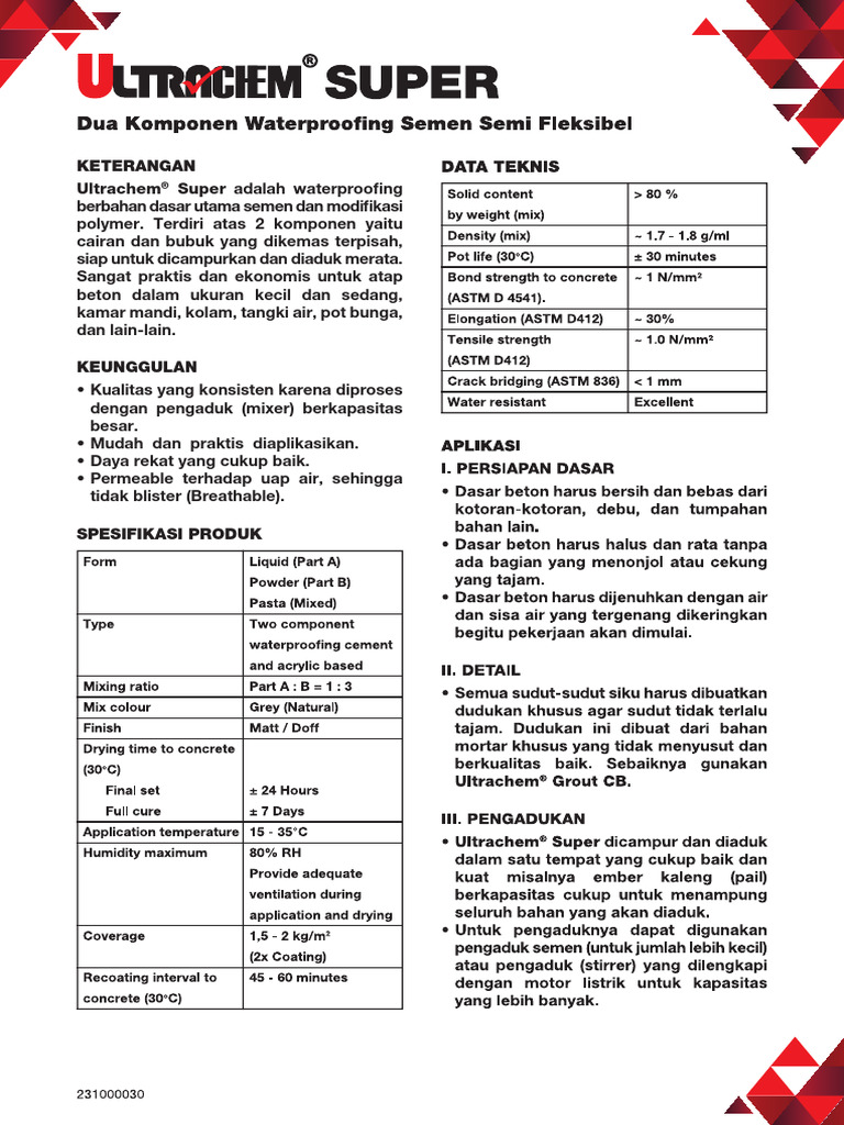 Spek - Ultrachem Super - Ultrachem (30 Okt 2023) - P | PDF