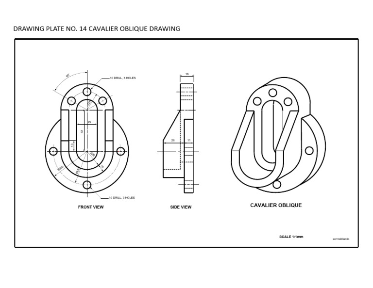 Cavalier Oblique Drawing Techniques | PDF
