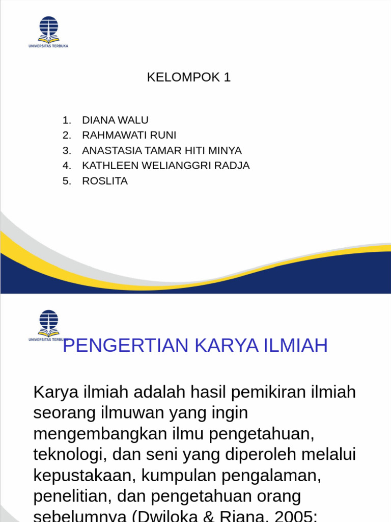 Kelompok 1 Idik 4013 Penulisan Karya Ilmiah | PDF