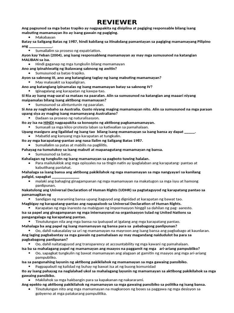 REVIEWER | PDF
