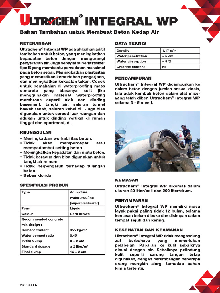 Spek - ULTRACHEM INTEGRAL WP (07 NOV 2023) - P | PDF