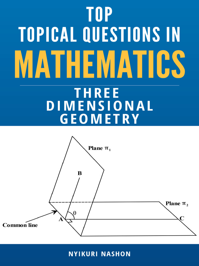 THREE DIMENSIONAL GEOMETRY | PDF | Triangle | Angle