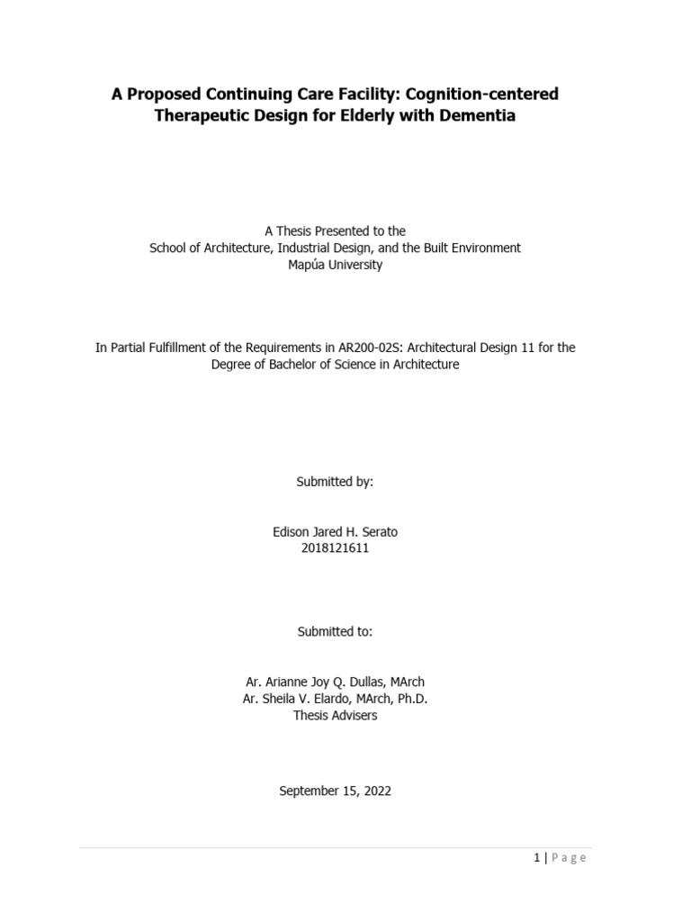 Sample Building Concept Undergraduate Thesis | PDF | Denaturation ...