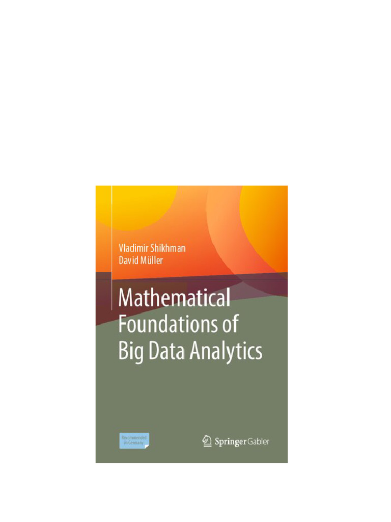 Mathematical Foundations of Big Data Analytics Vladimir Shikhman download | PDF | Eigenvalues ...