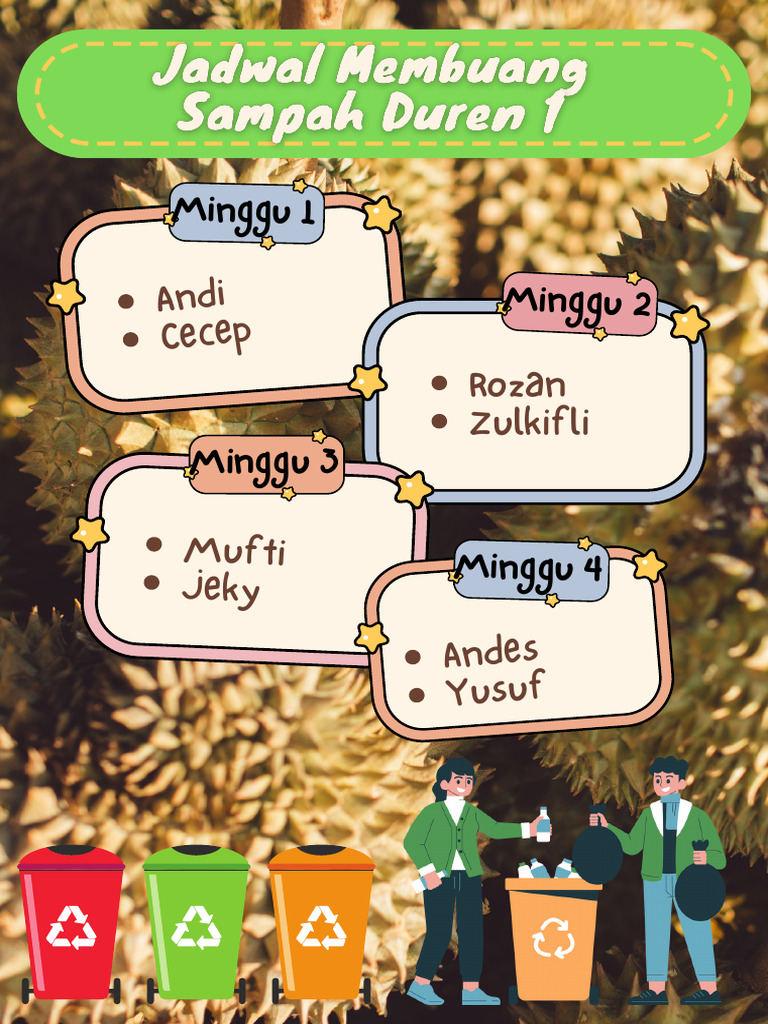 Jadwal Buang Sampah | PDF