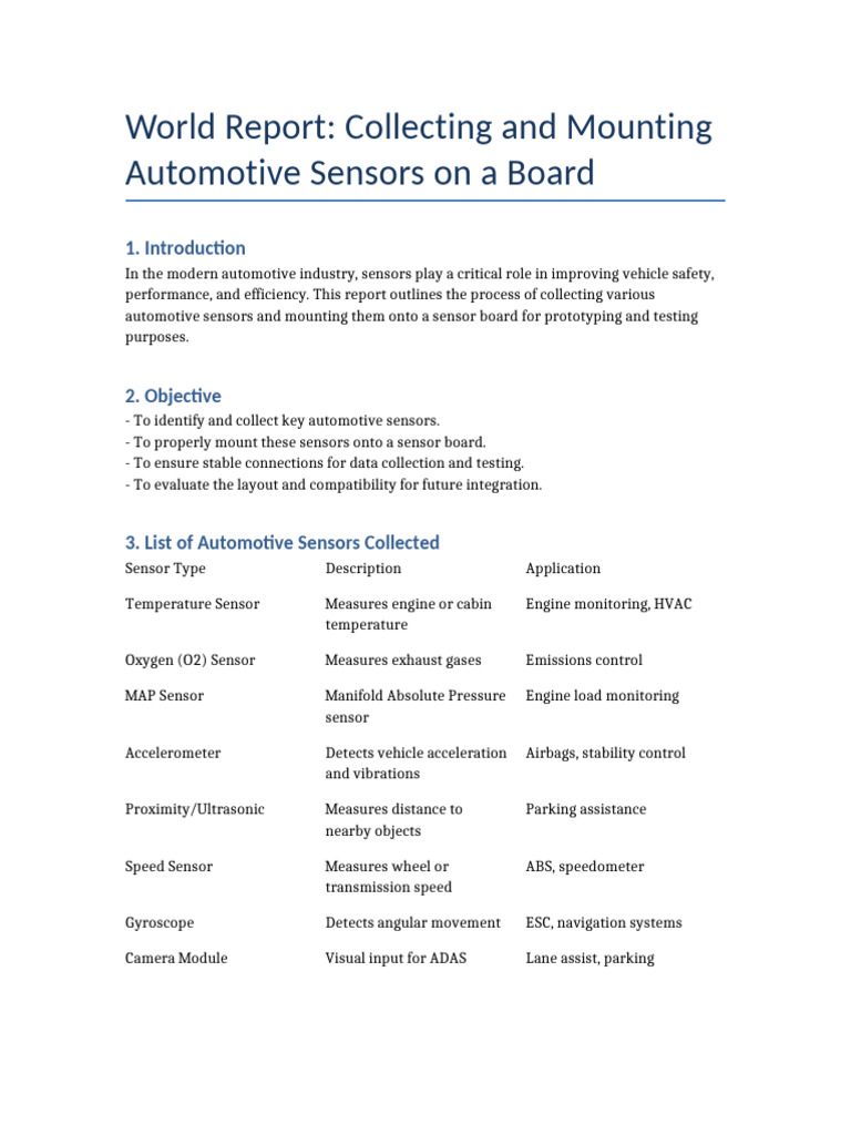 Automotive Sensors Collection Guide | PDF | Sensor | Electromagnetic ...