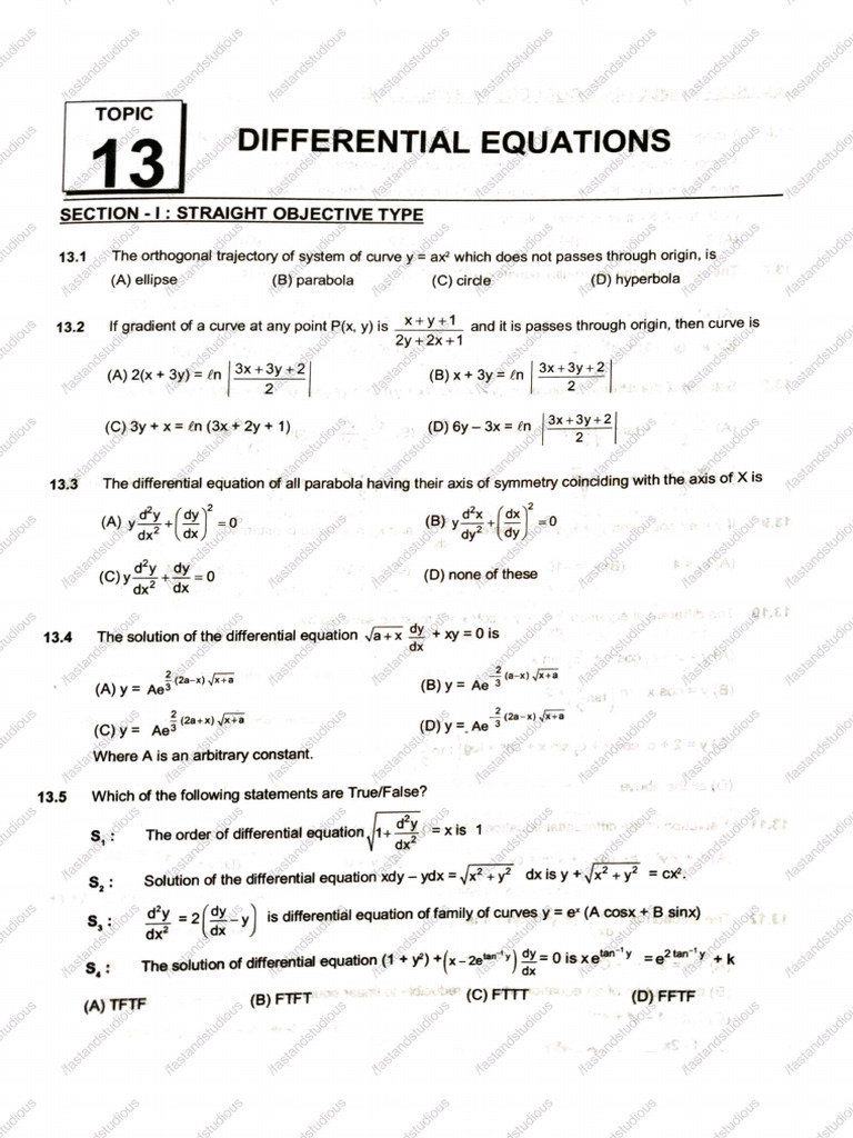 Differential Equations | PDF