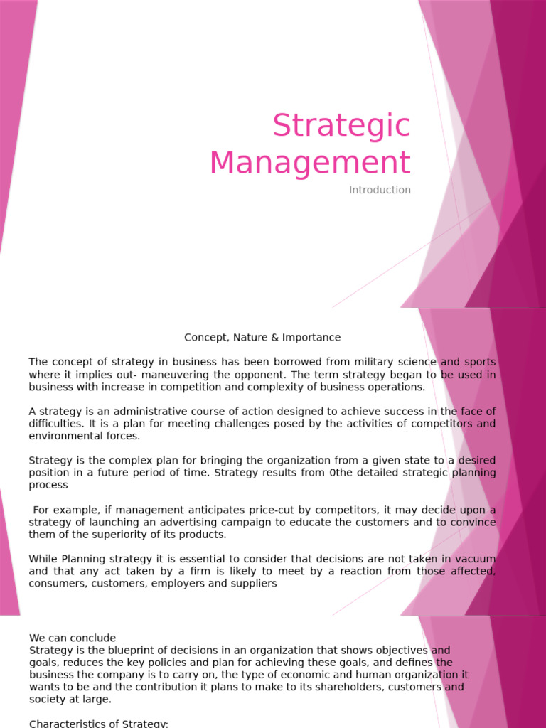 Strategic Management concept | PDF | Corporate Social Responsibility | Corporate Governance