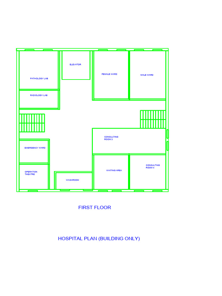 123ce0079, Hospital First Floor Plan | PDF