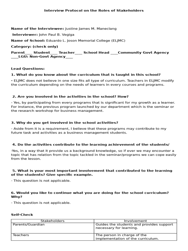 Curriculum Assignment | PDF