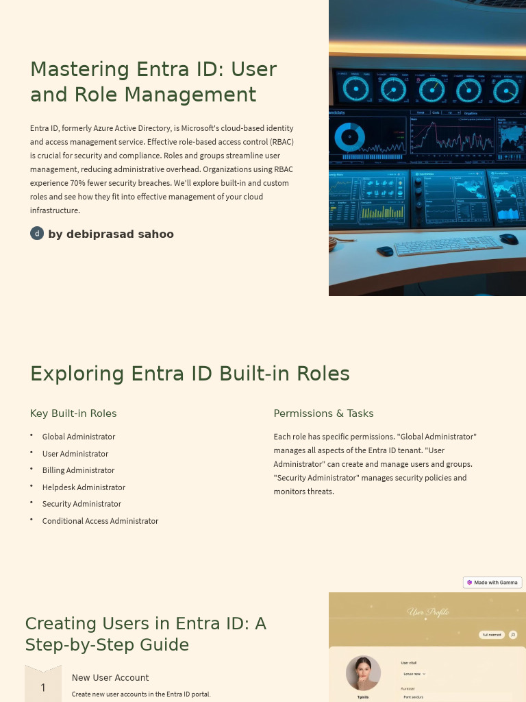 Mastering Entra ID User and Role Management | PDF | User (Computing) | Information Technology ...