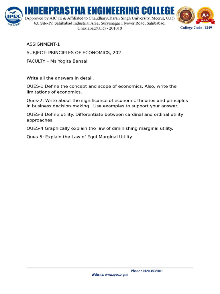 Bba Aktu Assignmnet 1 | PDF