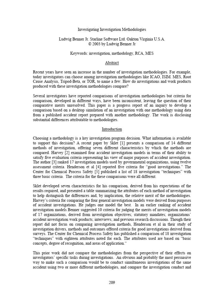 Benner, L. JR 2020 P15-Benner | PDF | Methodology | Causality