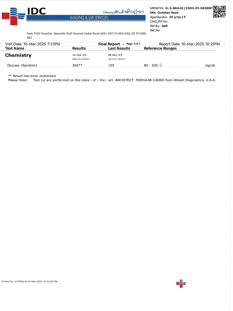 Patient Report PDF | PDF