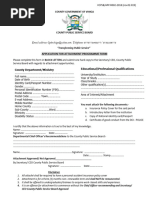 Kilifi County Job Application Form | PDF | Diploma | Qualifications
