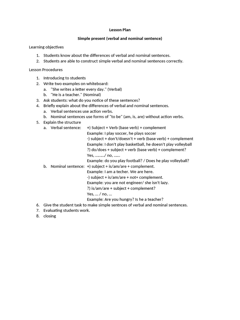 Lesson Plan Micro Teaching | PDF