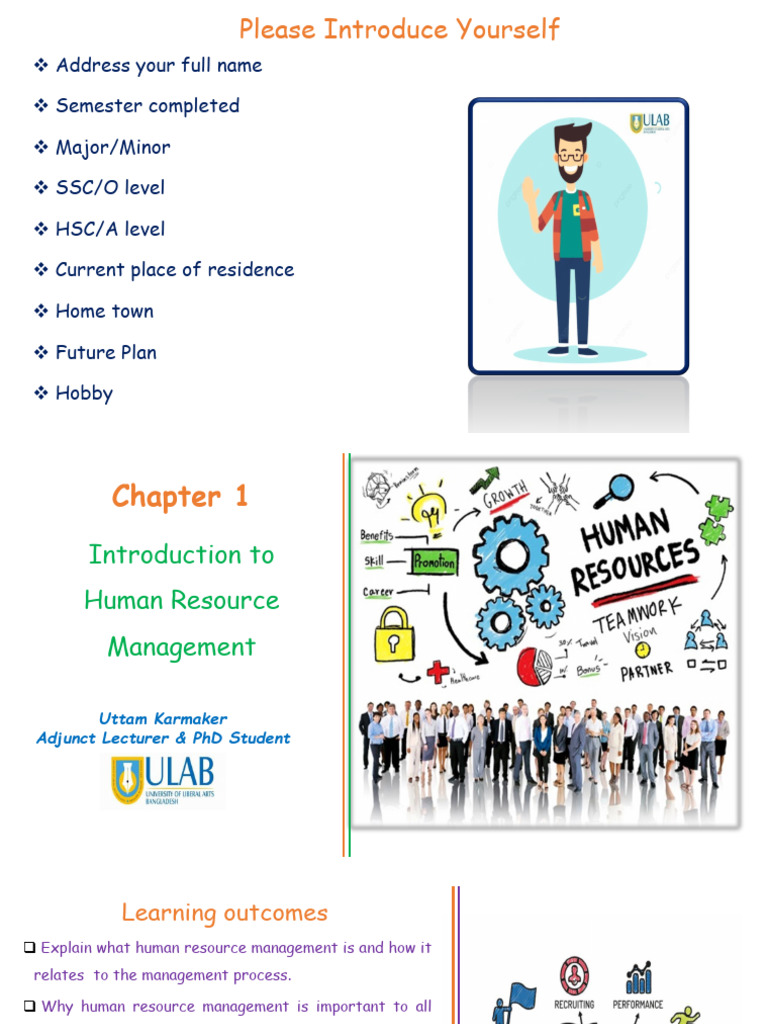 Chapter 1_Introduction to HRM | PDF | Human Resource Management | Human ...