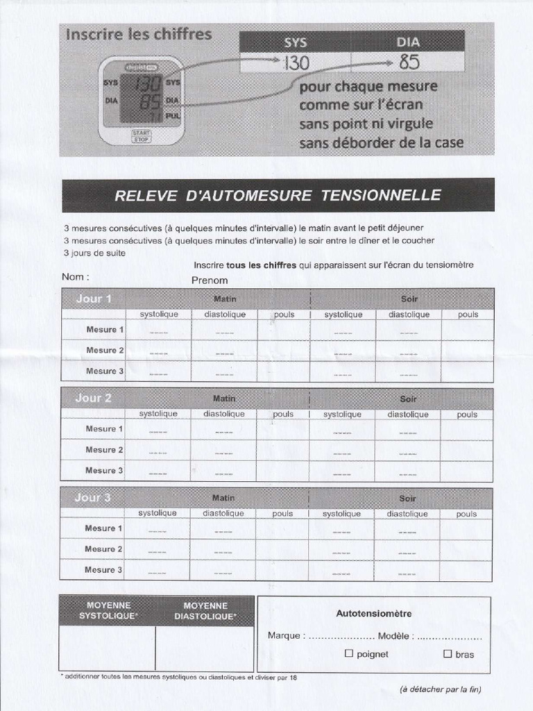 Automesure-Tensionnelle 5 | PDF