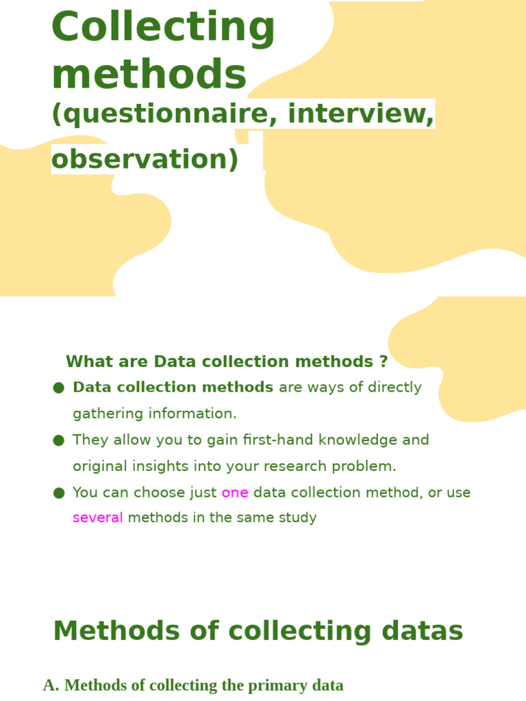 Chapter 8. 2024 Data Collecting Methods | PDF | Survey Methodology | Questionnaire