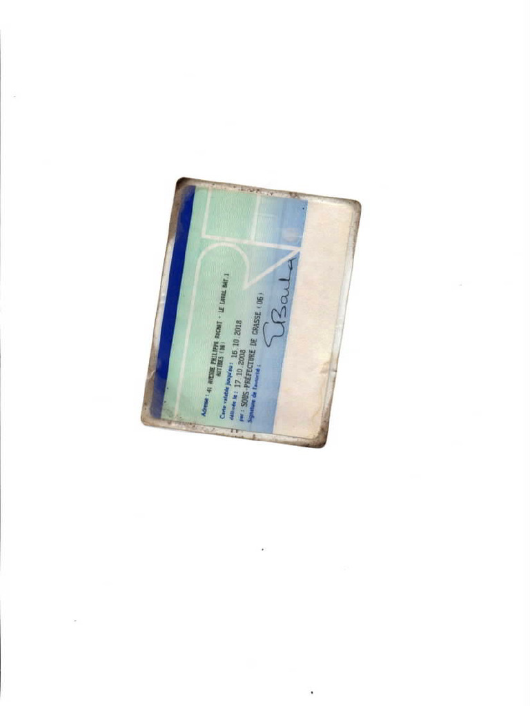 Carte D'identité Verso | PDF