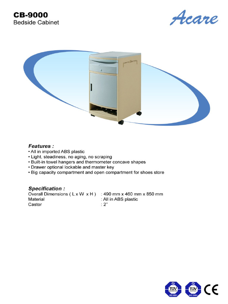 Bed Side Cabinet CB-9000 | PDF