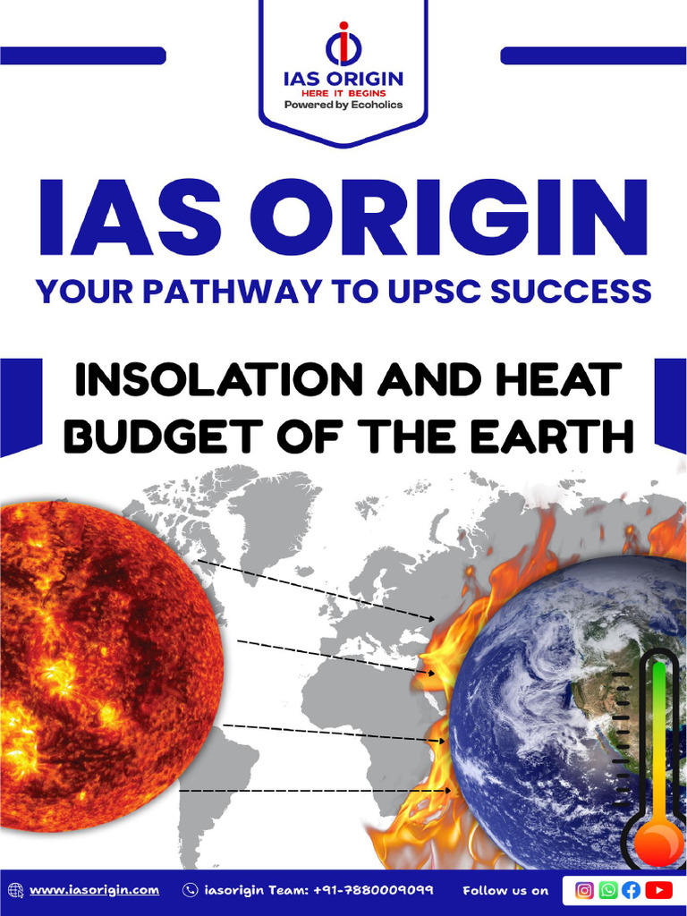 Insolation and Heat Budget of The Earth | PDF | Greenhouse Effect | Earth
