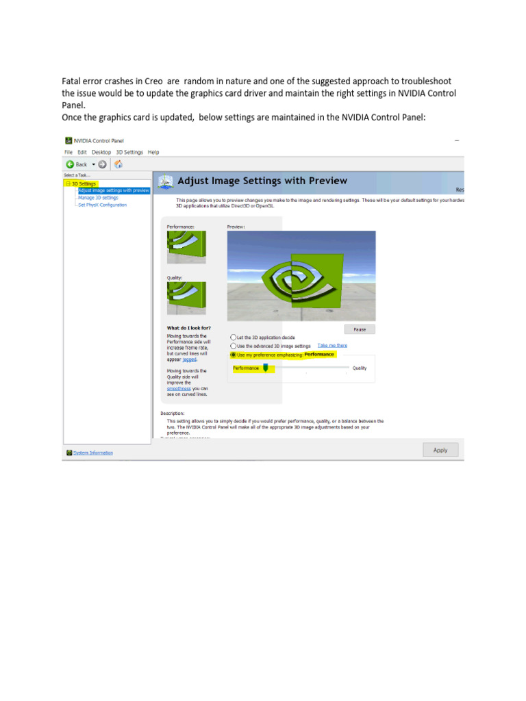 Troubleshooting Creo Fatal Errors | PDF