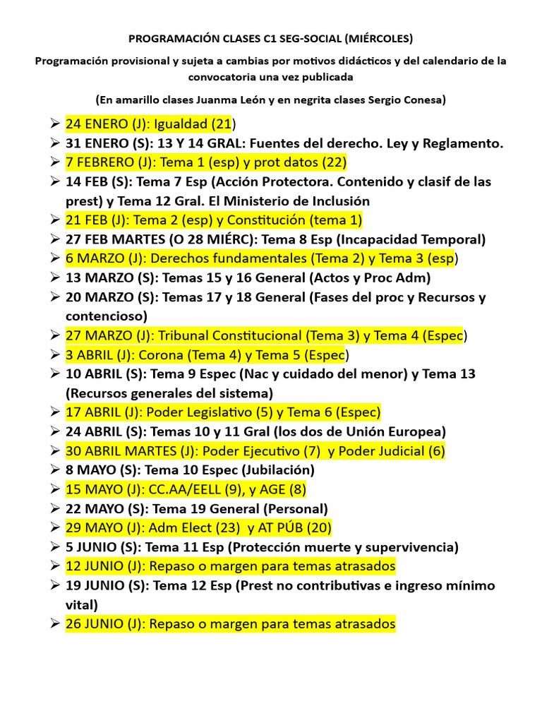 Programación Clases c1 Seg | PDF