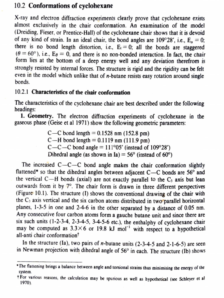 Cyclohexane Chair Conformation Analysis | PDF | Conformational ...
