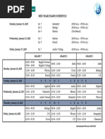 Time Table 2024 - 2025 | PDF